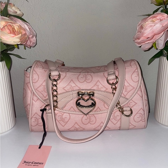 Juicy Couture | Bags | Juicy Couture Pink Clay Precious Moments Satchel ...